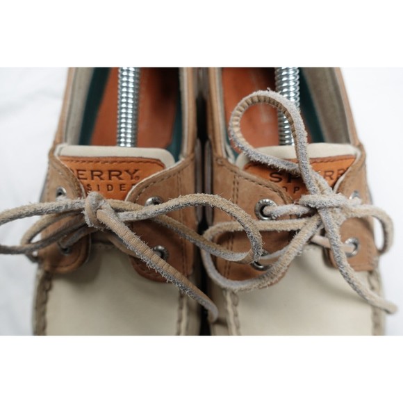 Sperry | Shoes | Mens Sperry Mako Collection Top Sider Beige Boat Shoes ...